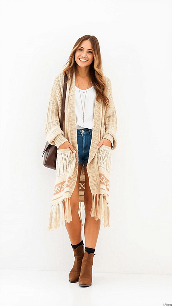 Boho Cardigan Outfit Knit – urbanboholife.com