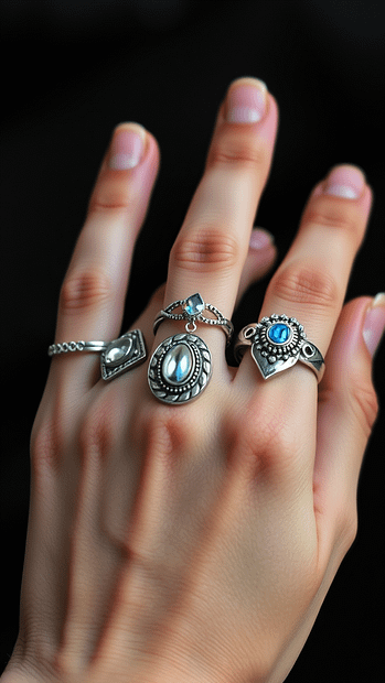 Boho Rings Silver – urbanboholife.com